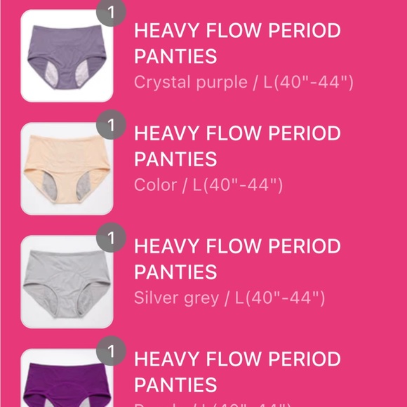 Intimates & Sleepwear | Heavy Flow Period Panties L | Poshmark